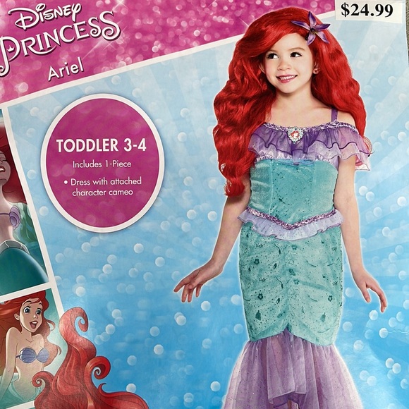 Disney | Costumes | Ariel Disney Princess Kids Costume New Blowout ...
